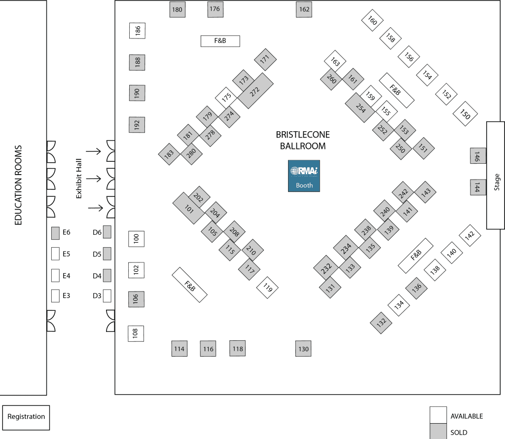 Exhibit Hall Floorplan 2021.02.25 - Receivables Management Association International